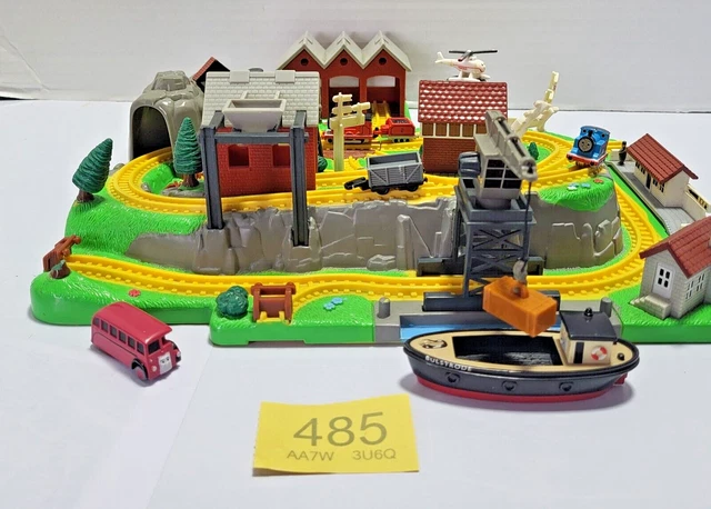 THOMAS THE TANK Engine 1996 Bluebird Miniature Play Set + figures RARE ...
