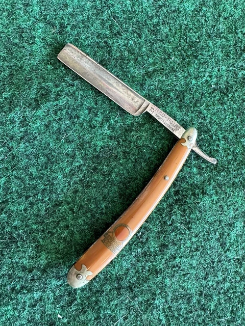 VINTAGE ANTON WINGEN Jr. "Red Point" 917 Straight Razor from Solingen ...