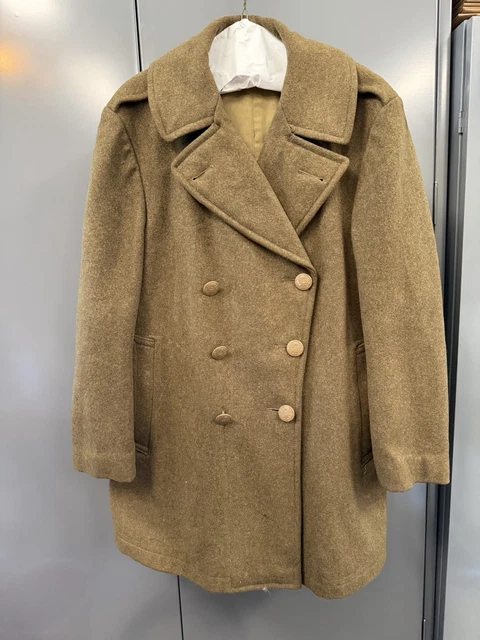 ORIGINAL WW2 US Army Enlisted Wool Overcoat Greatcoat Jacket Size 38R ...