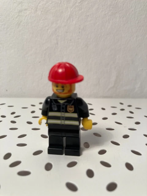 LEGO FIREFIGHTER FIREFIGHTER Red Helmet MINIFIG TOY MINIFIG FIGURE £4. ...