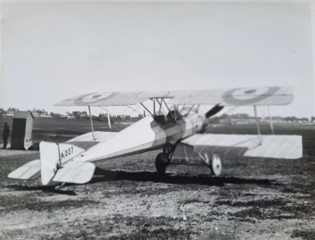 LARGE ORIGINAL VINTAGE IWM PHOTO WW1 MORANE SAULNIER M.S.7 BIPLANE ...