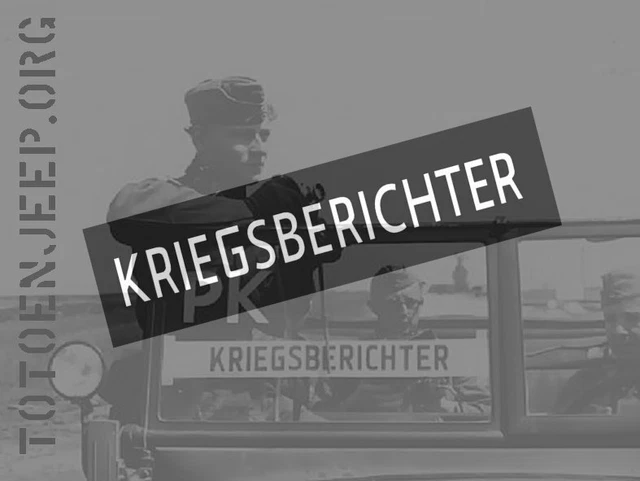 POCHOIR MARQUAGE GERMAN Propaganda-Kompanie Reporter 5Cm . Jeep Willys EUR 15,00 - PicClick FR