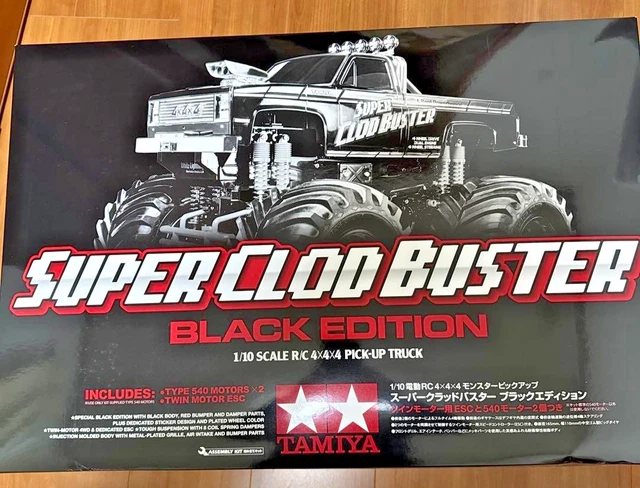TAMIYA SUPER CLOD Buster Black Edition 47432 1/10 4WD RC Monster Truck ...