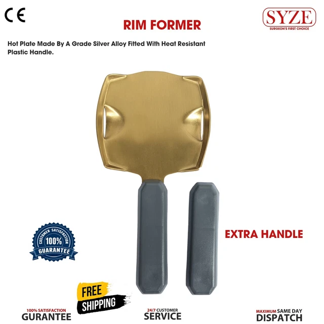 DENTAL DENTURE RIM-BITE Former Maxillary Impression Wax Rim With Gold ...