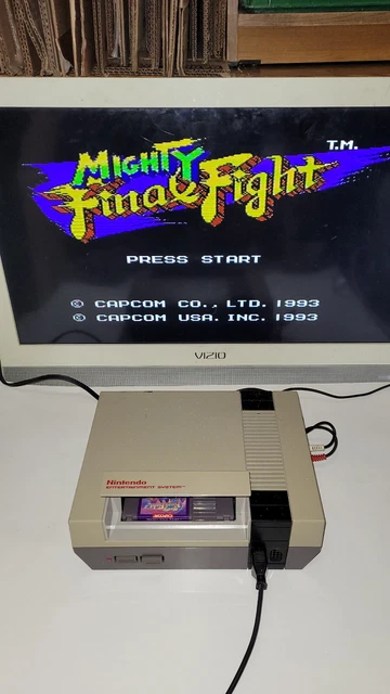 MIGHTY FINAL FIGHT Nintendo NES * Tested & Working! 100% Authentic ...