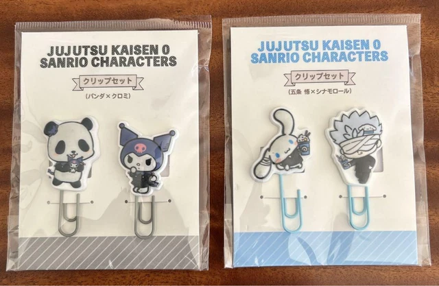 SANRIO X JUJUTSU Kaisen Gojo Cinnamoroll & Panda Kuromi Clip 2 Set 2021 ...