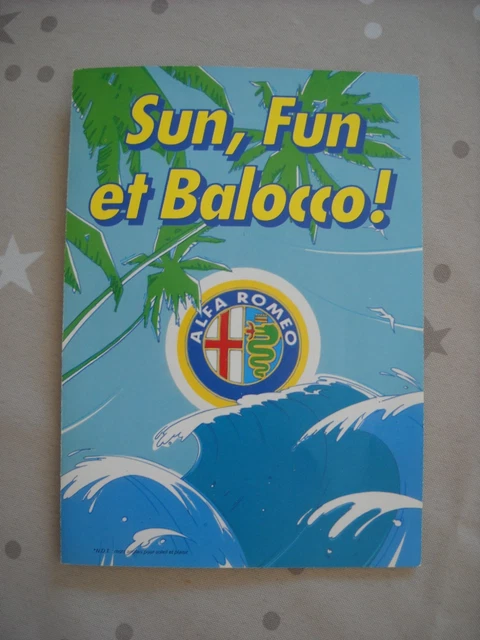 CATALOGUE/BROCHURE ALFA ROMEO Sprint Balocco EUR 5,00 - PicClick FR