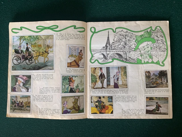 1986 DISNEY THE Aristocats Panini Sticker Album Missing 3 Stickers £28. ...