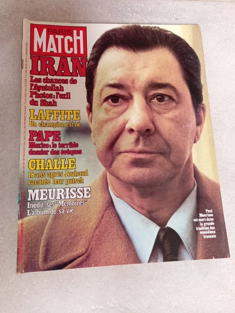 PARIS MATCH N°1548 2/02/1979 Paul Meurisse Christopher Reeve Laffite ...