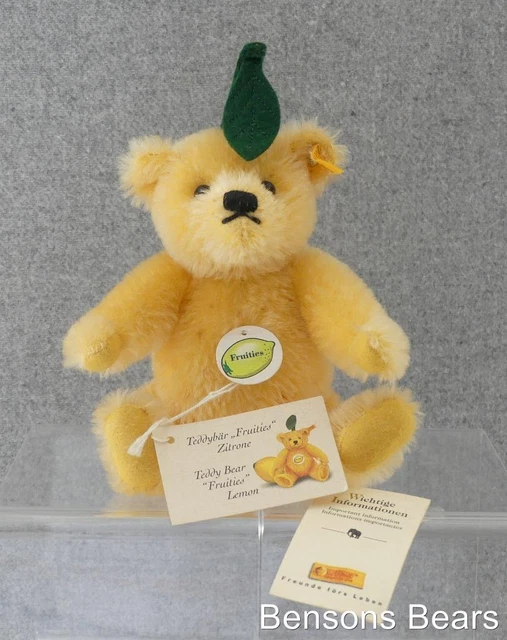 STEIFF 2001 - 03 Lemon Fruities Collection Zitronengelb Mohair 18cms ...