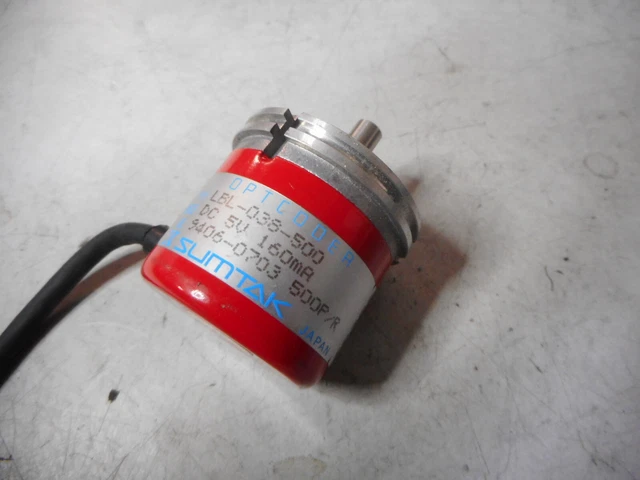 SUMTAK OPTCODER -- 38mm ROTARY ENCODER -- 500ppr -- 5VDC -- LBL-038-500 ...