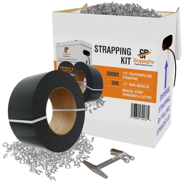 PORTABLE STRAPPING KIT With 3000 Feet Of 1/2" Plastic Poly Strapping ...
