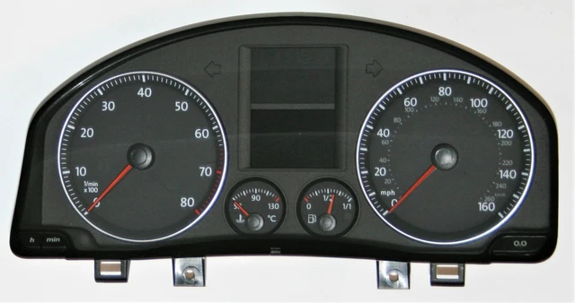 VW GOLF MK5 Speedo Clock Cluster Unit 1.6 FSI 160 Mph Speedometer ...