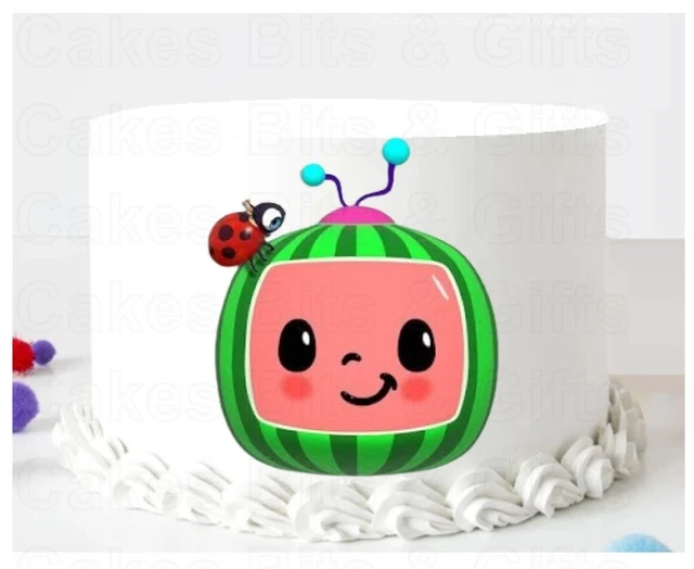 COCOMELON EDIBLE ICING CAKE TOPPER Birthday Decoration Coco melon EUR 4 ...