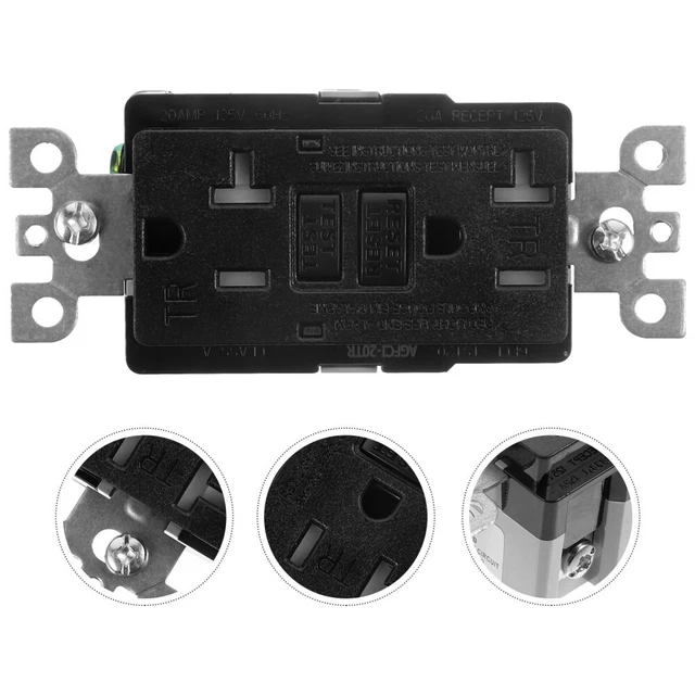 SOCKET SHELL PLASTIC Gfi Electrical Outlet 20 Amp Wall Gfci Outdoor £15 ...