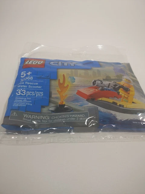 LEGO SET (30368) Fire Rescue Water Scooter-City Theme-Minifig-NEW ...