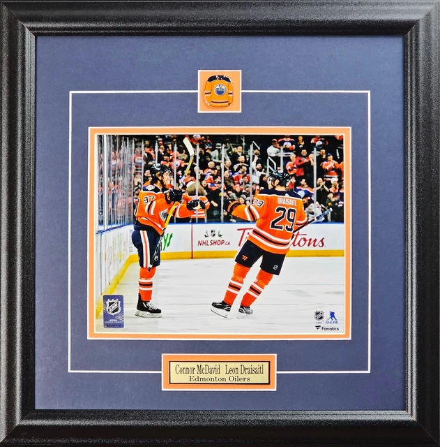 CONNOR MCDAVID & Leon Draisaitl Edmonton Oilers 8x10 Collector Frame ...
