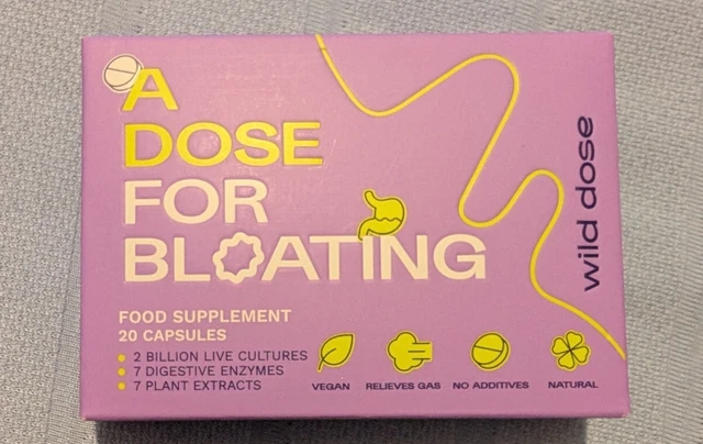 WILD DOSE, A Dose For Bloating 20 Capsules, Food Supplement £14.52 ...