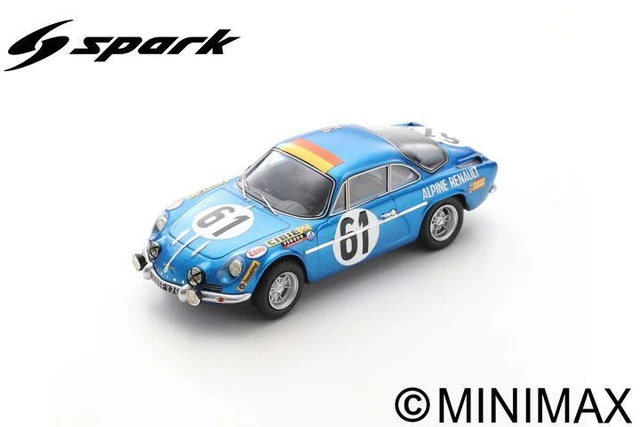MODEL CAR SCALE 1:43 spark Model Alpine A110 Lm 1968 Racing vehicles £ ...