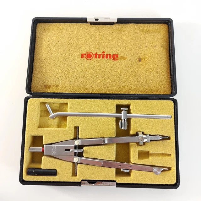 JEU DE BOUSSOLES Rotring Master Bow avec réglage pour dessin technique ...