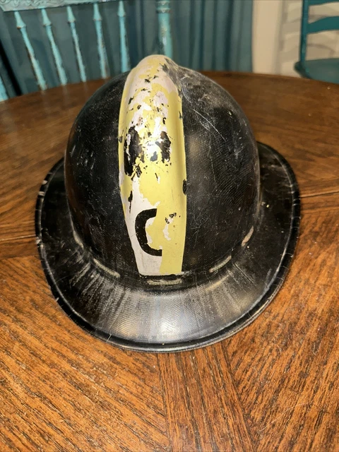MSA FIREFIGHTER VINTAGE Black Phenolic Helmet 1940's Fireman's Protection Hat £63.35 - PicClick UK