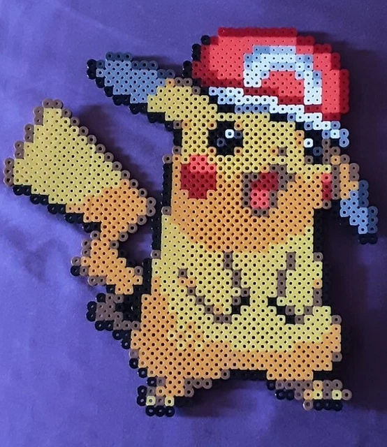 POKEMON PIKACHU TRIPPY Perler Perline Pixel Art EUR 33,56 - PicClick IT