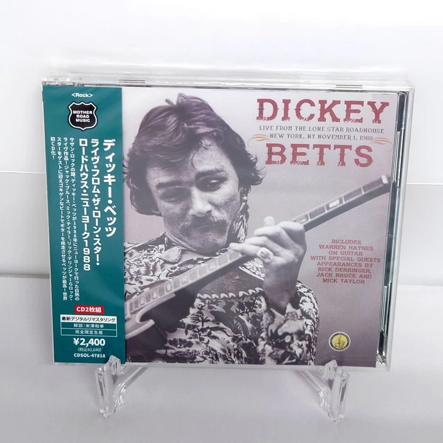 DICKEY BETTS LIVE from the Lone Star Roadhouse New York 1988 (2 CDs ...