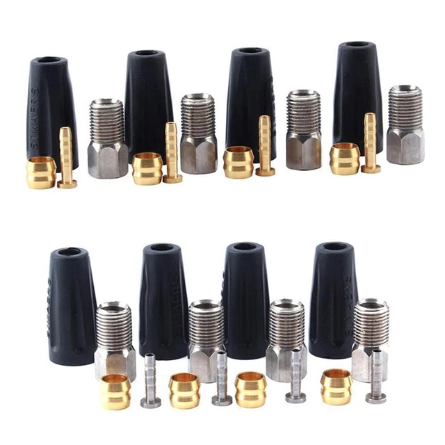 POUR SHIMANO BH59 BH90 Olive et Connecteur Insérer Frein Hydraulique Tuyau Parts EUR 10,97 ...