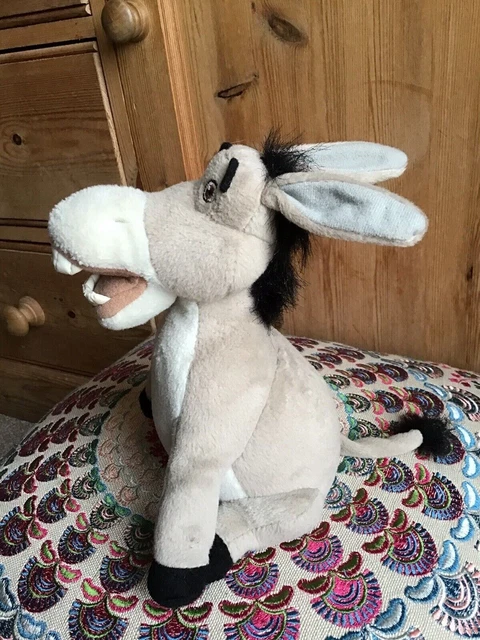 2004 SHREK 2 Laugh & Shake Talking Donkey Soft Plush Toy 8" & DVD ...