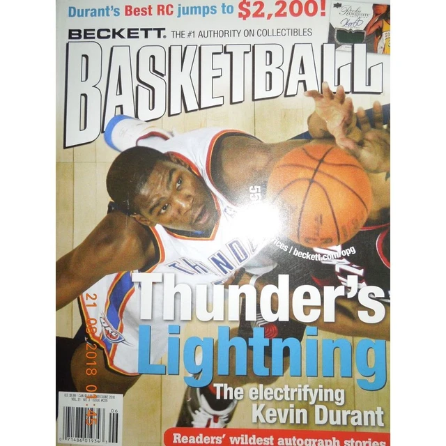 KEVIN DURANT BECKETT basketball STEPHEN CURRY MAY/JUNE 2010 no label ...
