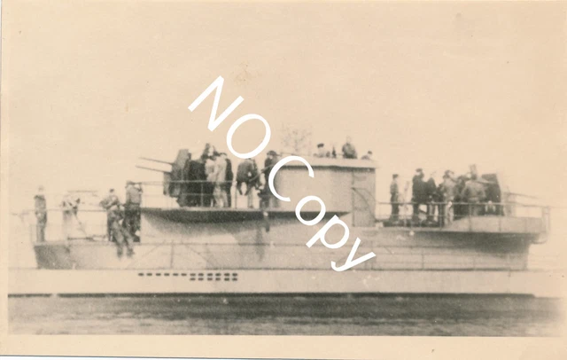 FOTO KRIEGSMARINE U Boot U441 Mannschaft an Deck Archiv Repro X144 EUR ...