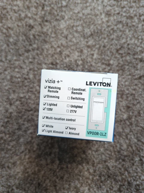 LEVITON VIZIA RF+ VP00R-1LZ Z-Wave Smart Matching Dimmer Remote $30.00 ...