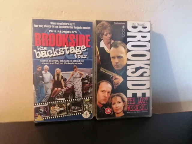 BROOKSIDE: THE Backstage Tour VHS Video and The Lost Weekend VHS. Rare ...
