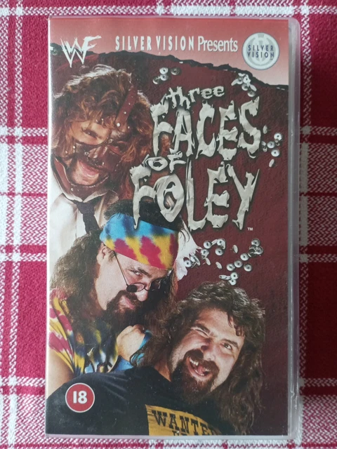 WWF THREE FACES Of Foley Cactus Jack VHS Silver Vision 1999 Mankind ...