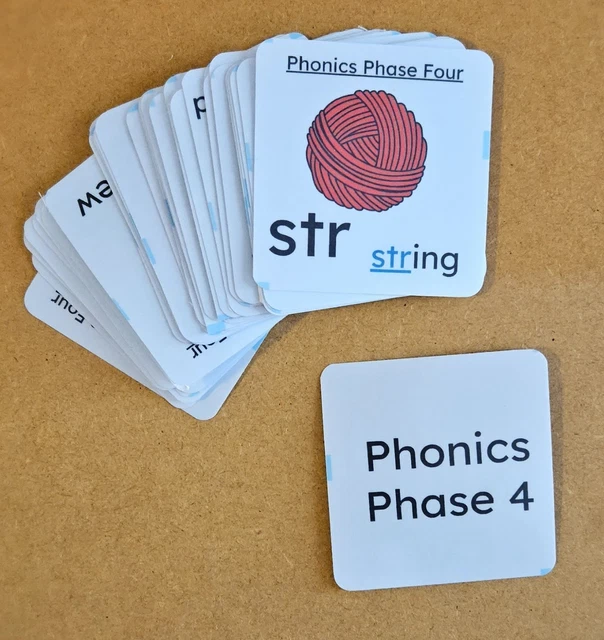 PHONICS PHASE 4 Flash Cards - Consonant Digraphs £3.58 - PicClick UK