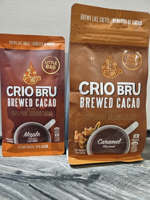 CRIO BRU BREWED Cacao Maple Carmel Lot 2 £20.30 - PicClick UK