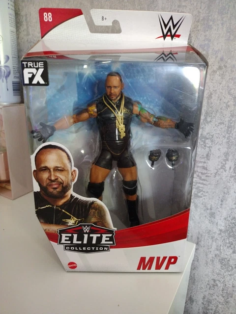 MODELLINO WWE ELITE Wrestling M.V.P FX nuovo raro wrestler Mattel WWF ...