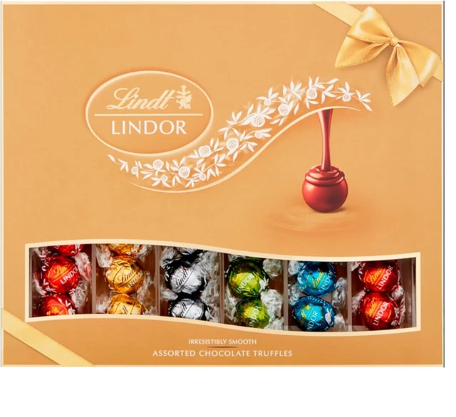 LINDT LINDOR ASSORTED Chocolate Truffles Gift Box – 525g Milk £19.36 ...