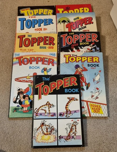 THE TOPPER BOOK - 1967, 1968, 1969, 1970, 1971, 1972, 1974, 1975 - Unclipped £19.99 - PicClick UK