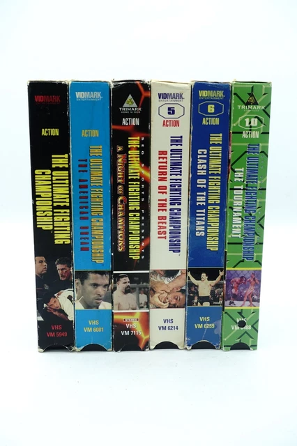 LOT DE 6 cassettes VHS Ultimate Fighting Championship Vidmark MMA UFC ...
