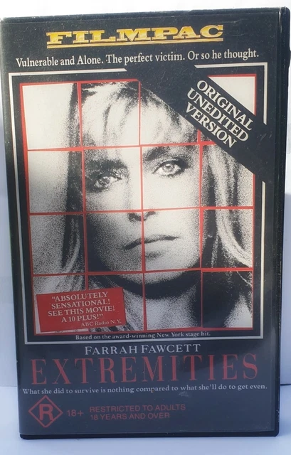 Extremities Vhs Video Tape Farrah Fawcett Vestron 1987 Acclaimed Movie