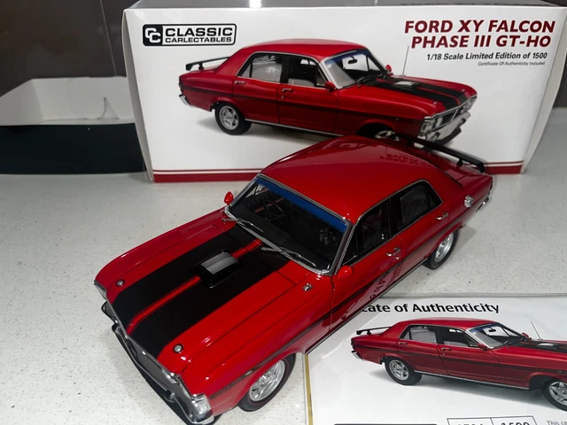 1:18 CLASSIC CARLECTABLES Ford XY GT-HO Phase III Falcon Track Red EUR ...