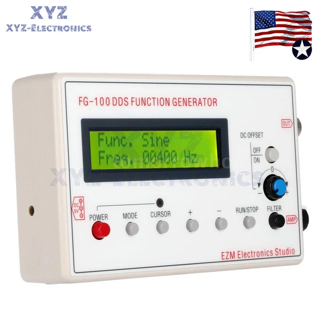 DDS FUNCTION SIGNAL Generator Module 1HZ-500KHZ Frequency Sine Square 3 ...