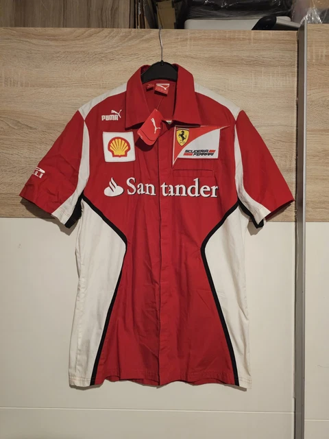 F1 FERRARI SCUDERIA Team Retro Hemd Puma Neu mit Etikett EUR 25,00 ...