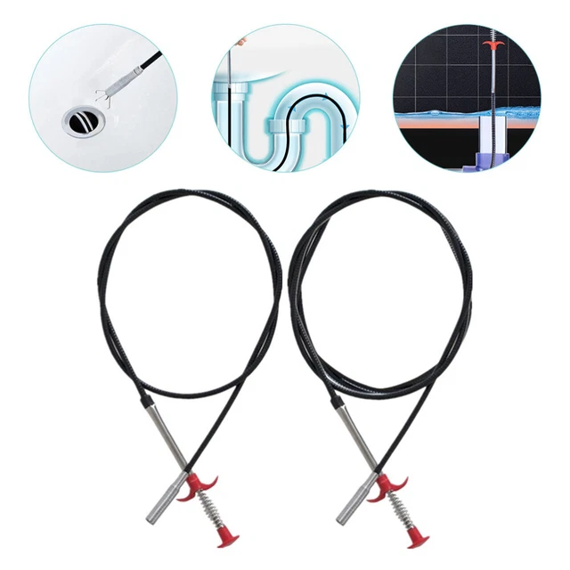 2 PCS DRAIN Attrape-cheveux Nettoyant De Canalisation Déboucheur D ...