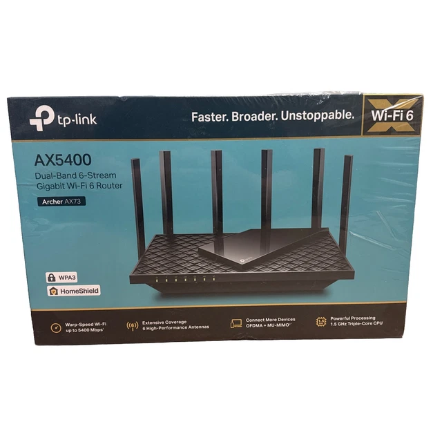 TP-LINK AX5400 WIFI 6 Router (Archer AX73) Dual Band Gigabit WiFi ...