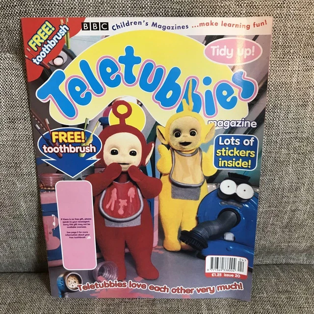 TELETUBBIES MAGAZINE ISSUE 20 w/Stickers No Appendix Toothbrush Rare ...