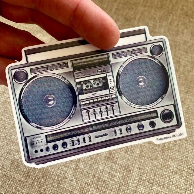 CLASSIC PANASONIC RX-5350 Ghetto Blaster Boombox Stereo Sticker 10cm £2 ...
