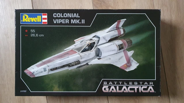 BATTLESTAR GALACTICA 1978 Colonial Viper Mk.II Revell 1/32 Scale Model ...
