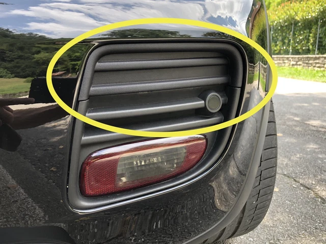 MINI R56 R57 R58 R59 JCW Aero Kit Rear Bumper Tow Eye Cover Hinge ...